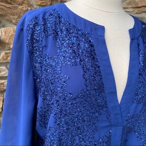 Chico's | Tops | Chicos Sequin Blouse | Poshmark